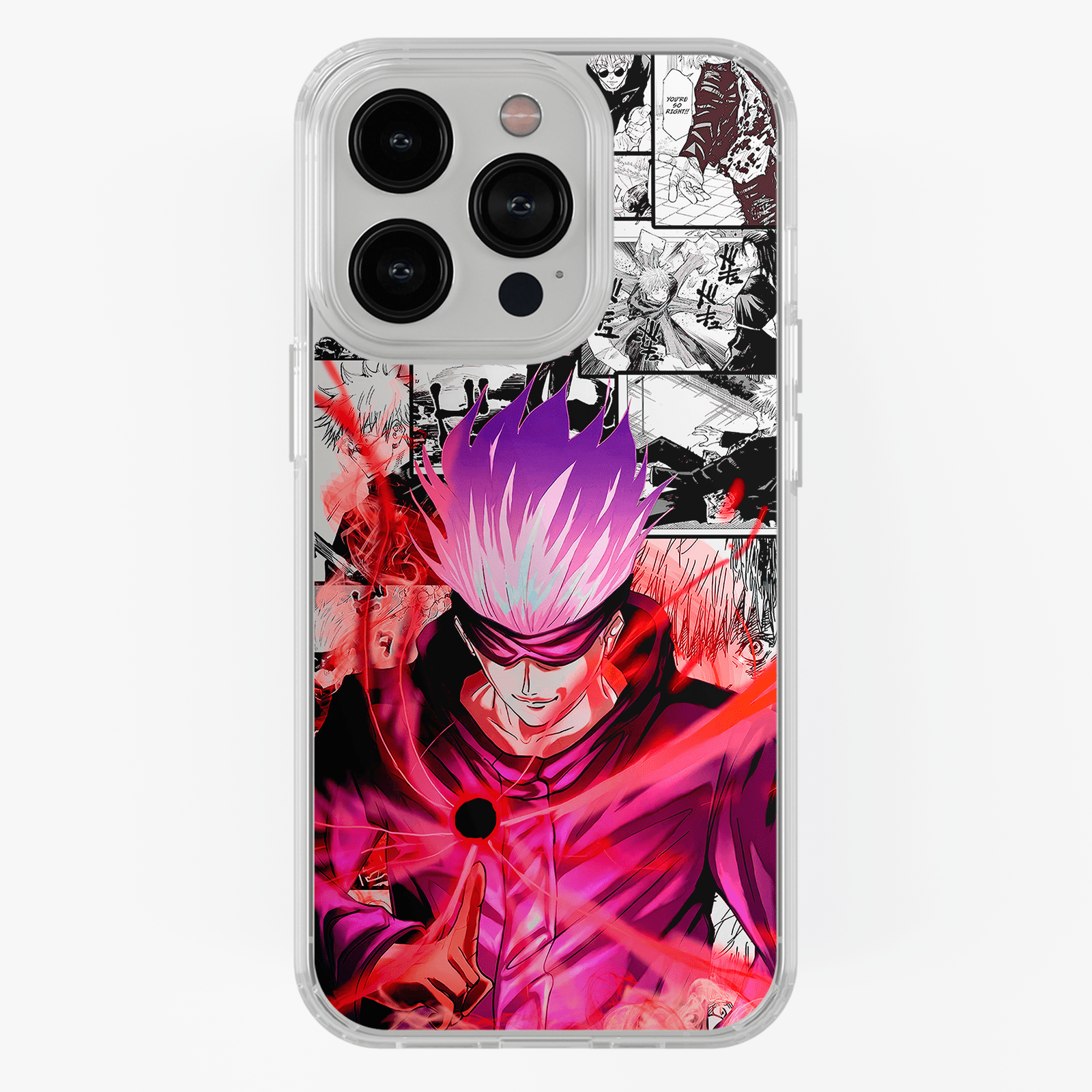 Funda Gojo Satoru Jutsushiki Hanten: Aka – Kiracases by Pulso creativo
